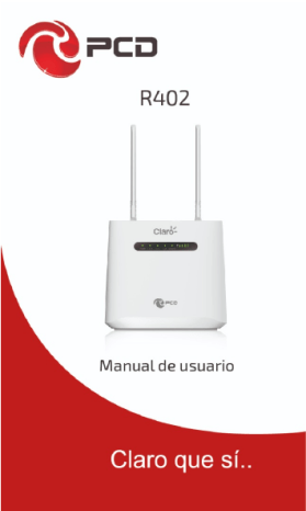 PCD R402 Manual de usuario | Manualzz