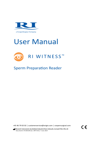 CooperSurgical RI WITNESS User Manual | Manualzz