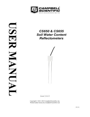 Campbell CS650, CS655 User Manual | Manualzz