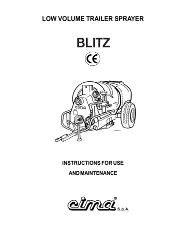 Cima BLITZ 50T Instructions For Use And Maintenance Manual | Manualzz