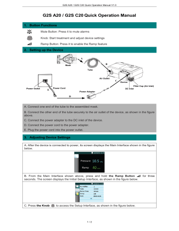 BMC G2S C20 Quick Operation Manual | Manualzz