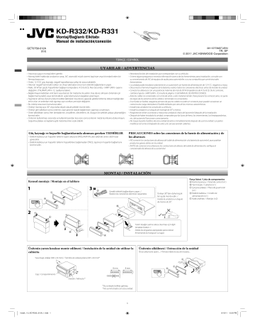 JVC KD-R331 Manual de usuario | Manualzz