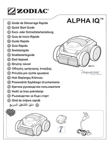 Zodiac Alpha iQ Kurz- Oder Schnellstartanleitung | Manualzz
