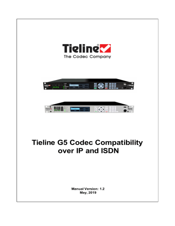 Codec Tieline TLF300, Tieline TLR300, Tieline TLR350 Manual | Manualzz