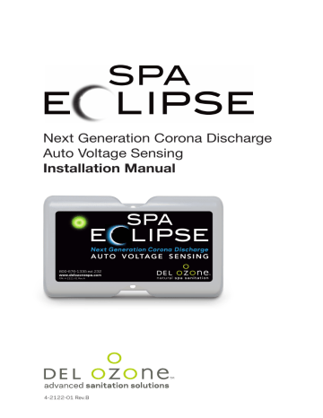 Del ozone SPA ECLIPSE Installation Manual | Manualzz