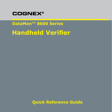 Cognex DataMan 8600 Series Quick Reference Manual | Manualzz