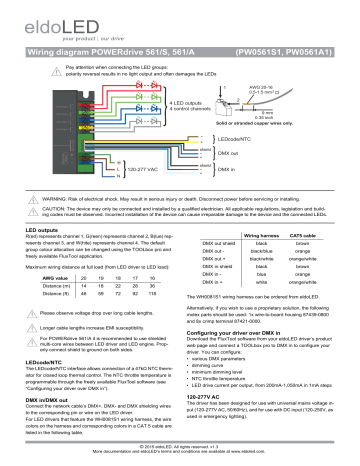 eldoLED POWERdrive 561/S Wiring Diagram | Manualzz