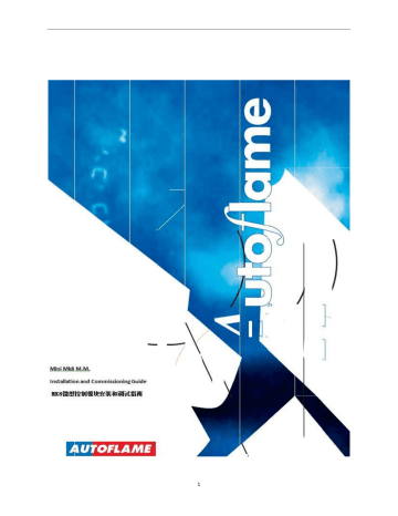AUTOFLAME Mini Mk8 M.M. Installation And Commissioning Manual | Manualzz