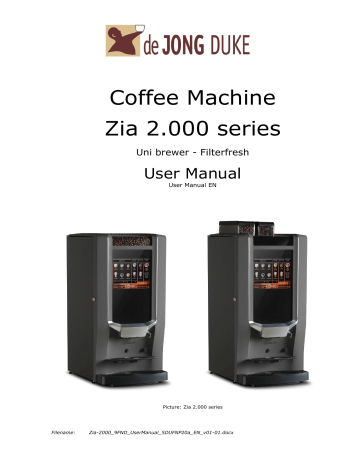 de Jong Duke Zia 2.000 Series User Manual | Manualzz