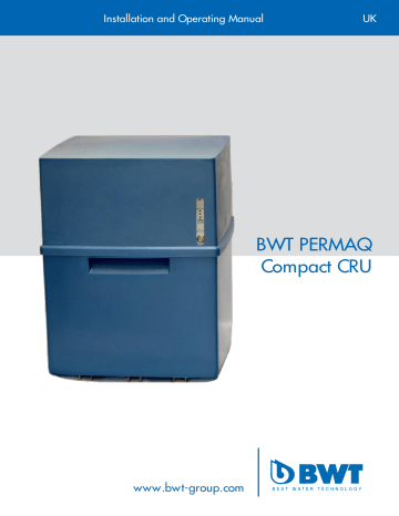 BWT PERMAQ Compact CRU Installation And Operating Manual | Manualzz