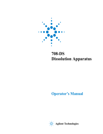 Agilent Technologies 708-DS Operator's Manual | Manualzz