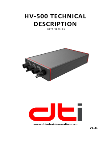 DTI HV-500 Technical Description | Manualzz