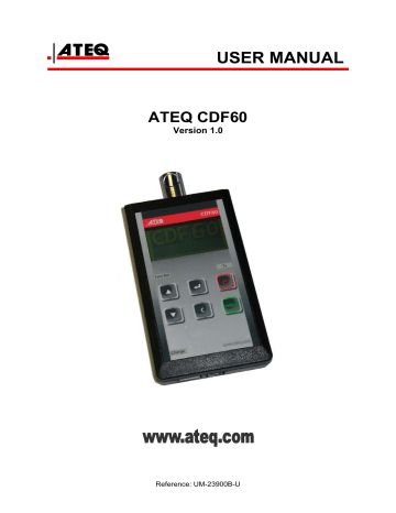 ATEQ CDF60 User Manual | Manualzz