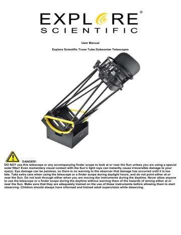 Explore Scientific Truss-tube Dobsonian User Manual | Manualzz