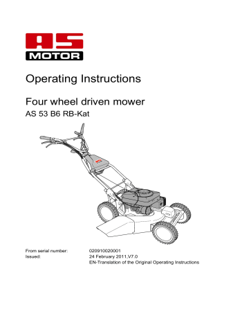 AS MOTOR AS 53 B4/4T, AS 53 B5-Kat Operating Instructions Manual | Manualzz