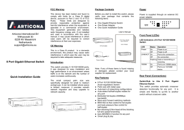 Articona 567889 Quick Installation Manual | Manualzz