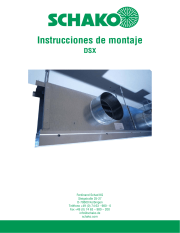 Schako DSX Manual de usuario | Manualzz