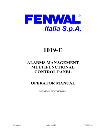 Fenwal 1019-E Operator's Manual | Manualzz