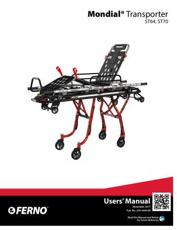 Ferno Mondial ST64, Mondial ST70 User Manual | Manualzz