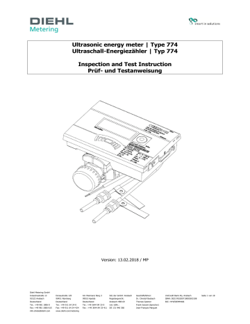 Diehl SHARKY 774 Inspection And Test Instruction | Manualzz