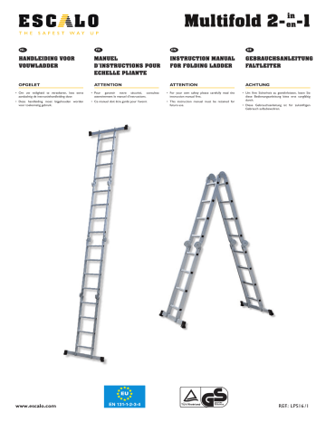 Escalo Multifold 2-in-1 Instruction Manual | Manualzz