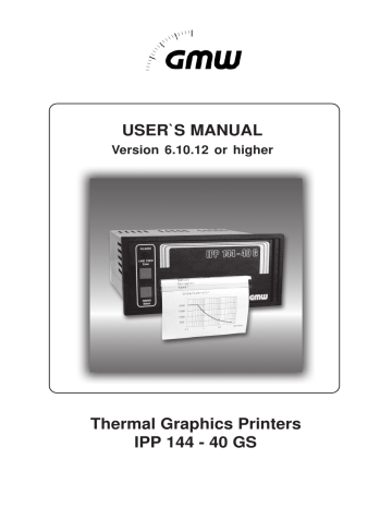 GMW IPP 144-40 GS User Manual | Manualzz