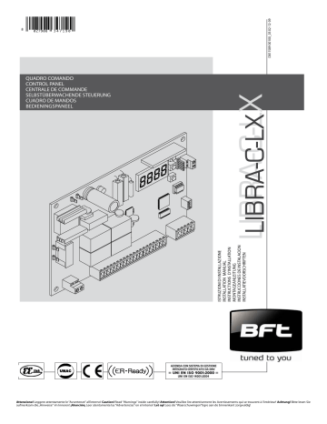 BFT LIBRA-C-LX Installation Manual | Manualzz