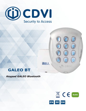 CDVI GALEO BT Manual | Manualzz