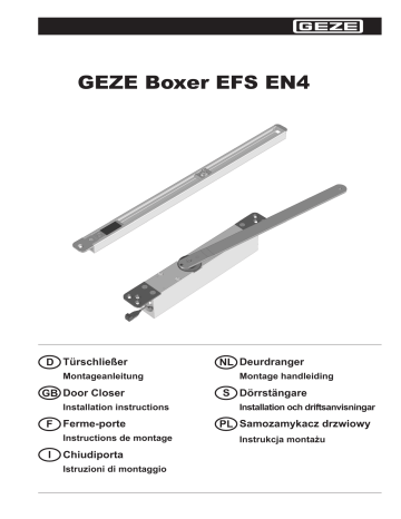 GEZE Boxer EFS EN4 Installation Instructions Manual | Manualzz