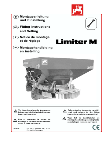Amazone Limiter M Fitting Instructions And Setting | Manualzz