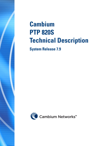 Cambium Networks PTP 820S Technical Description | Manualzz