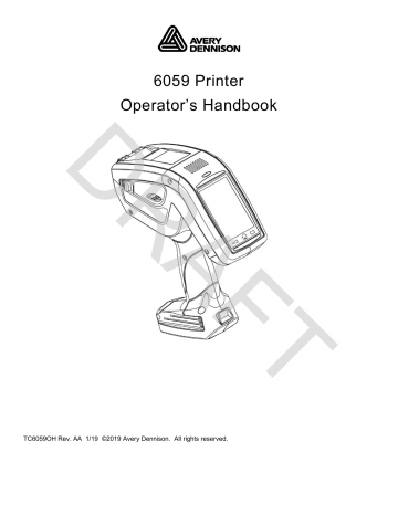 Avery Dennison Pathfinder 6059 Operator's Handbook Manual | Manualzz