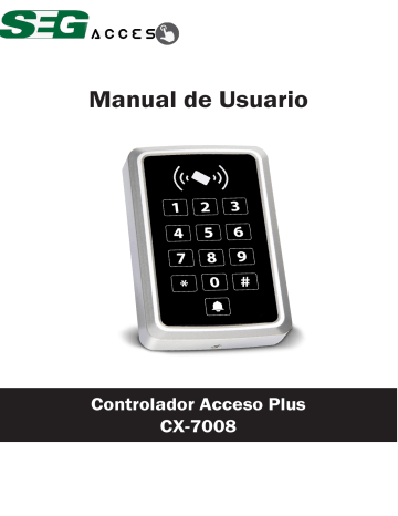 Seg ACCESO PLUS CX-7008 Manual de usuario | Manualzz