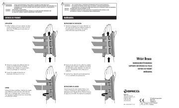Breg Wrist Brace Manual | Manualzz