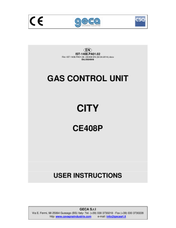 Geca City CE408P User Instructions | Manualzz