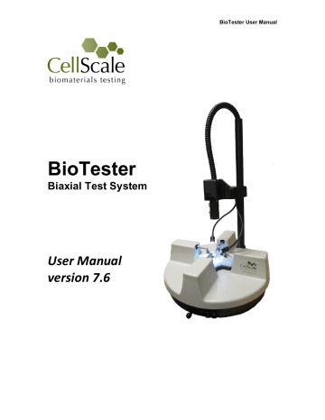 CellScale BioTester User Manual | Manualzz