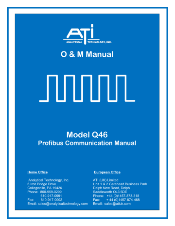 ATI Technologies Q46 Series Profibus Communication Manual | Manualzz