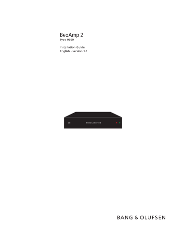 Bang & Olufsen 9699, BeoAmp 2 Installation Manual | Manualzz