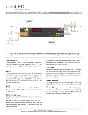 eldoLED POWERdrive 45D Wiring Diagram | Manualzz