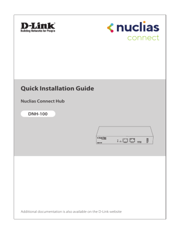 D-Link Nuclias DNH-100 Installation guide | Manualzz