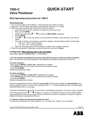 ABB TZIDC Quick Start | Manualzz