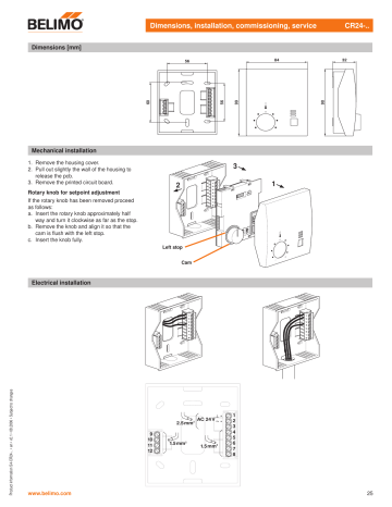Belimo CR24 Series Manual | Manualzz