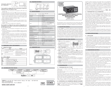 COEL TLZ12 Installation manual | Manualzz