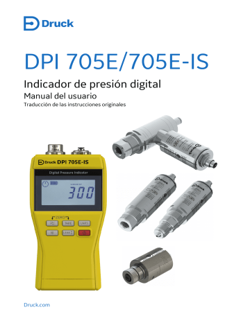Druck DPI 705E Manual de usuario | Manualzz