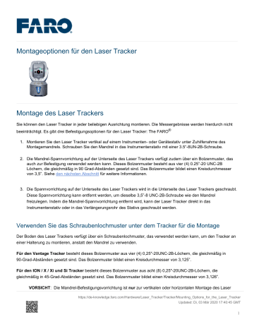 Faro Xi Anleitung | Manualzz