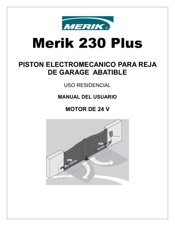 Merik 230 plus Manual de usuario | Manualzz