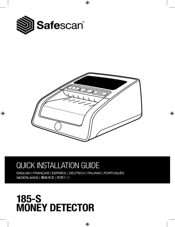 Safescan 185-S Schnellinstallationsanleitung | Manualzz