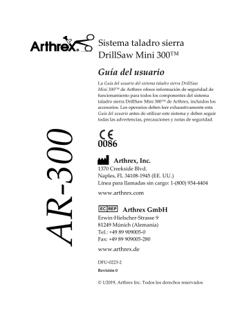 Arthrex AR-300 El manual del propietario | Manualzz