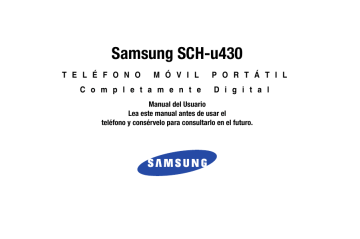 Samsung SCH-U430 Manual de usuario | Manualzz