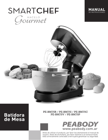 Peabody SMARTCHEF HACELO Gourmet PE-BM75V Manual de usuario | Manualzz